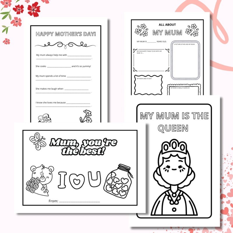 Mothers Day Worksheets